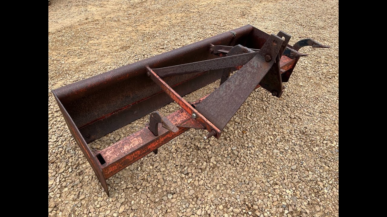 3 Point Hitch 6' Box Blade Attachment - YouTube