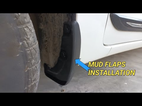 Maruti Suzuki genuine mud flaps installation in dzire - YouTube