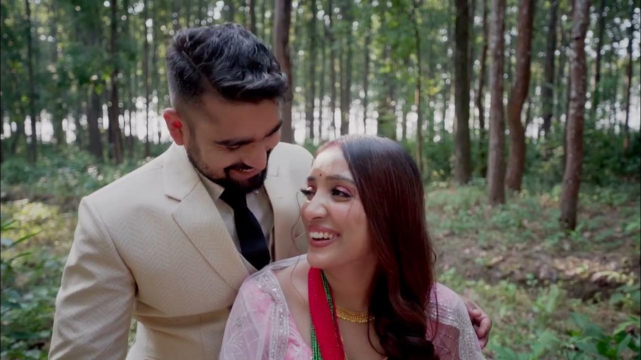 Samir Dahal & Samikshya Gautam Outdoor Shoot - YouTube