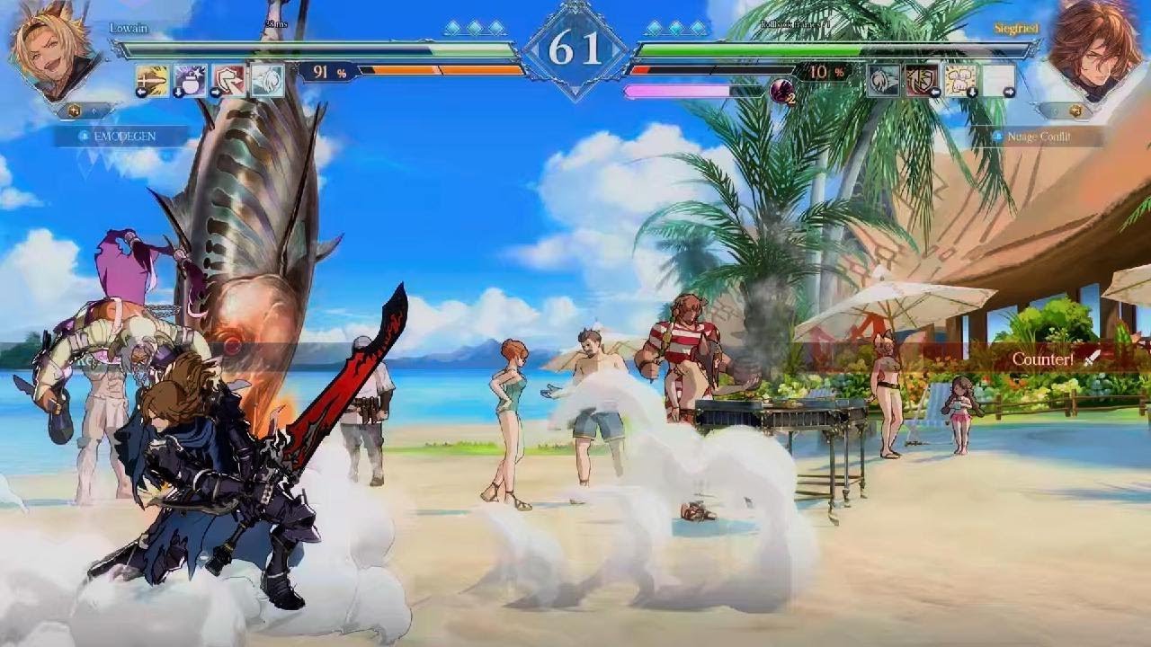 Longest combo in Granblue Fantasy versus rising beta - YouTube