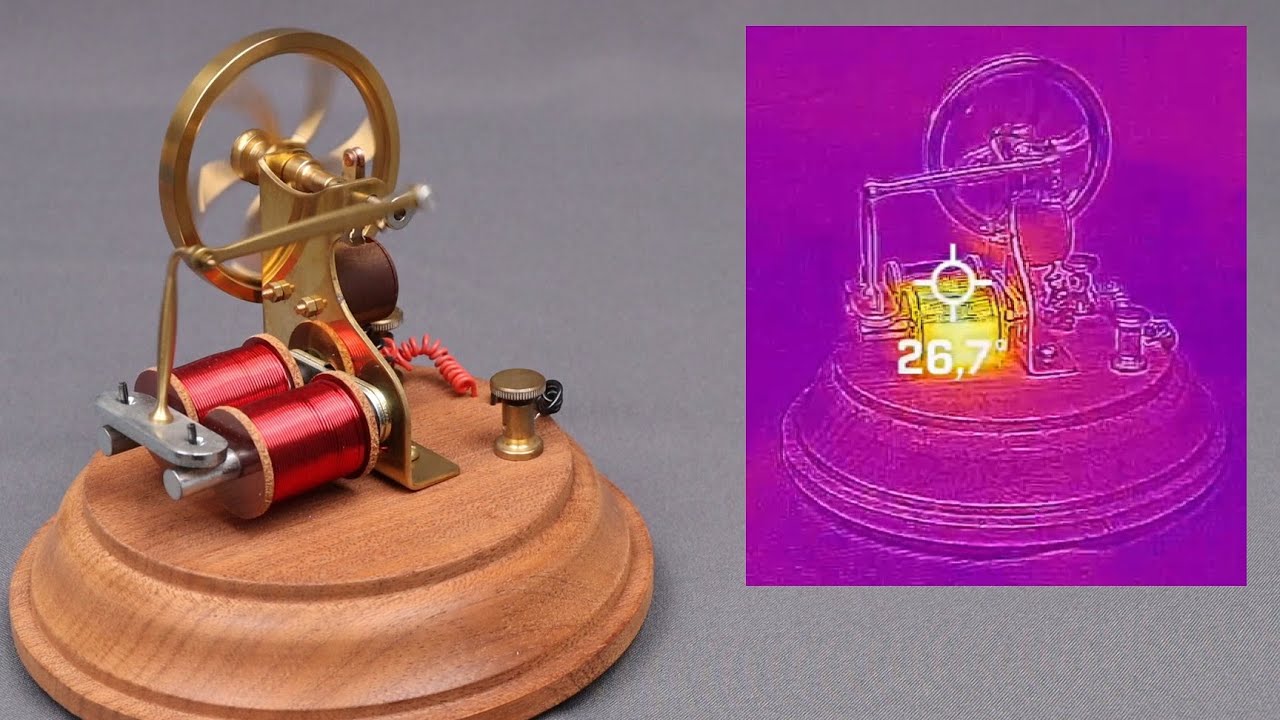 OMC-1 Rocking Model Electric Motor | Flir One Pro Thermal Image - YouTube