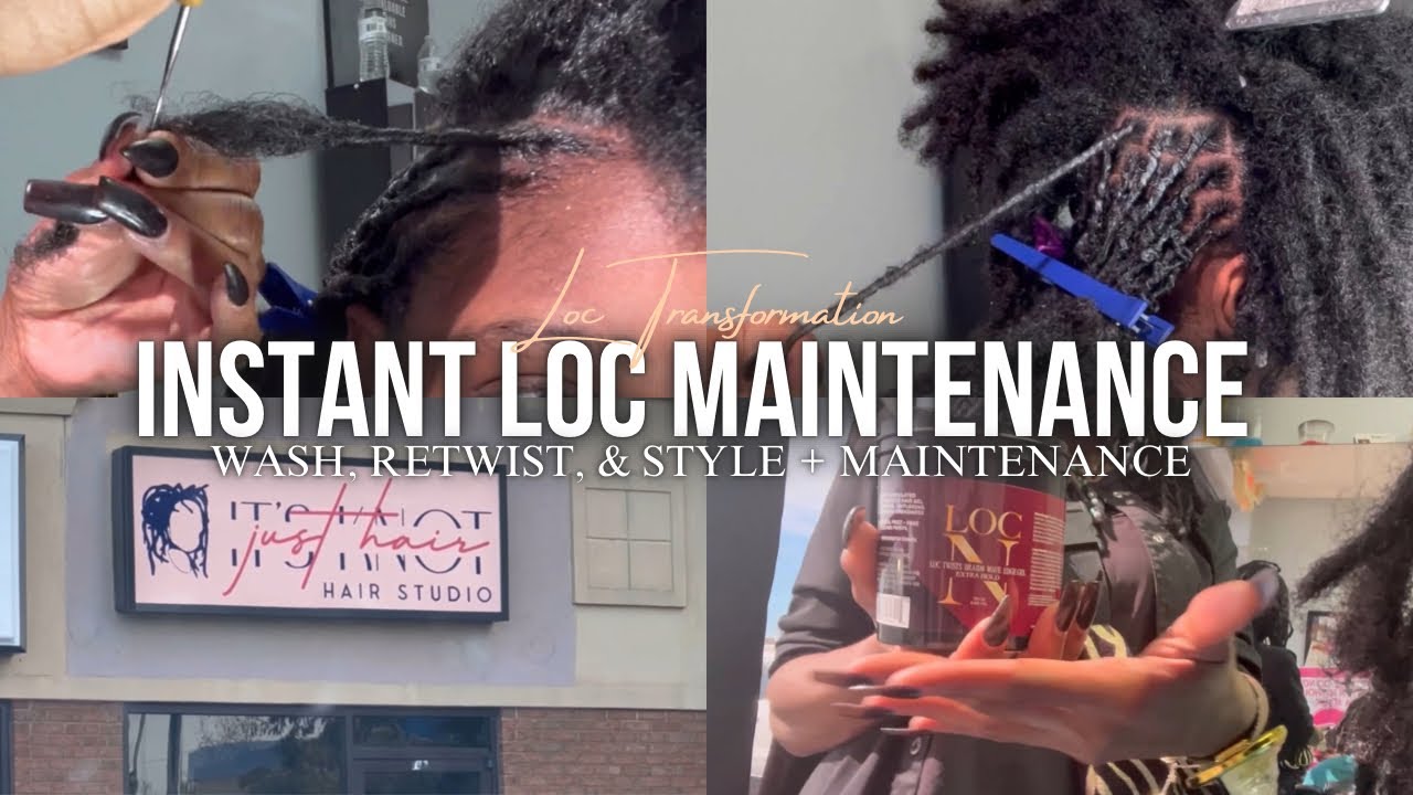 INSTANT LOC MAINTENANCE VLOG | LOC APPOINTMENT | WASH, RETWIST, & STYLE ...