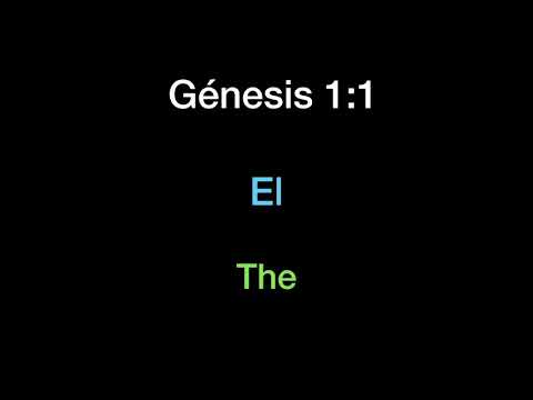 Learn Spanish With The Bible : Génesis 1:1 - YouTube