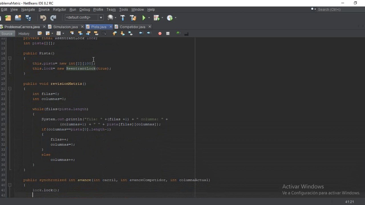 Explicación de laboratorio competidores en java usando Threads y synchronized - YouTube