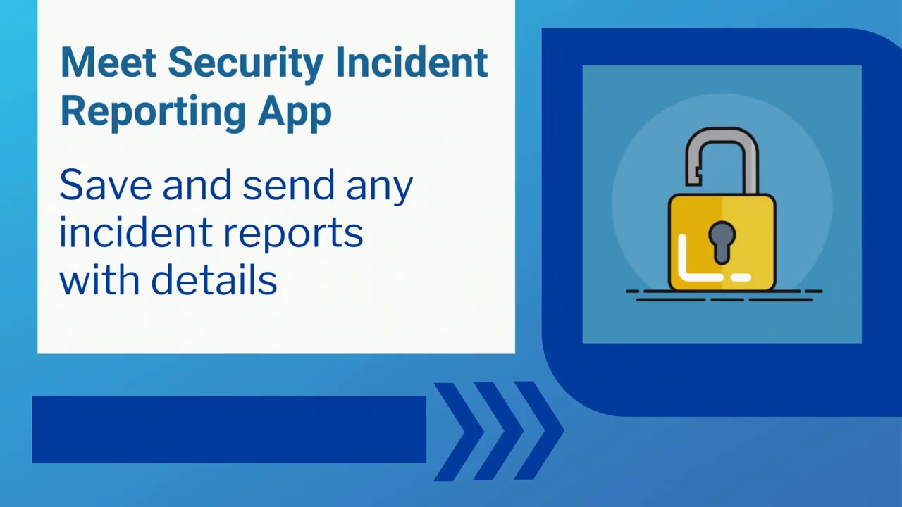 Security Incident Reporting App - YouTube