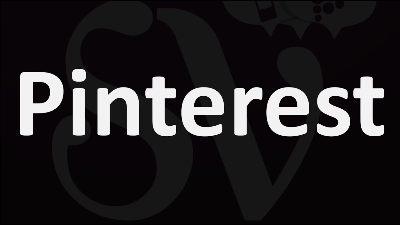 Pinterest Logo Black Background