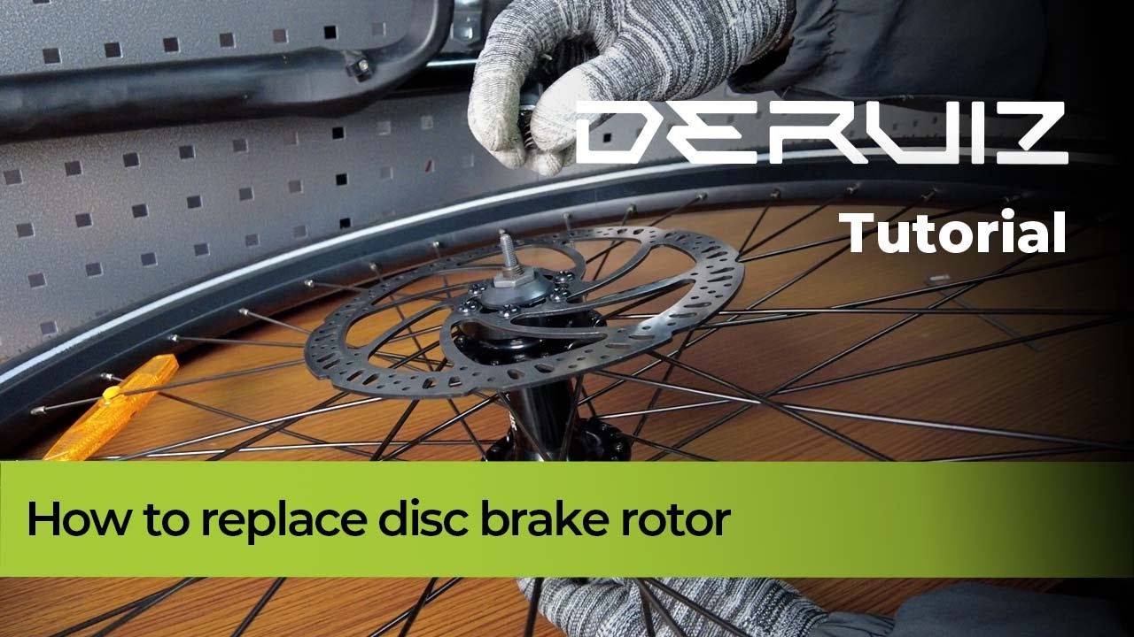 How To: Replace Disc Brake Rotor | Deruiz Marble & Quartz - YouTube