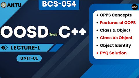 Object Oriented System Design with C++ | Aktu 3rd Year | BCS-054 | Complete Playlist with PYQ ...