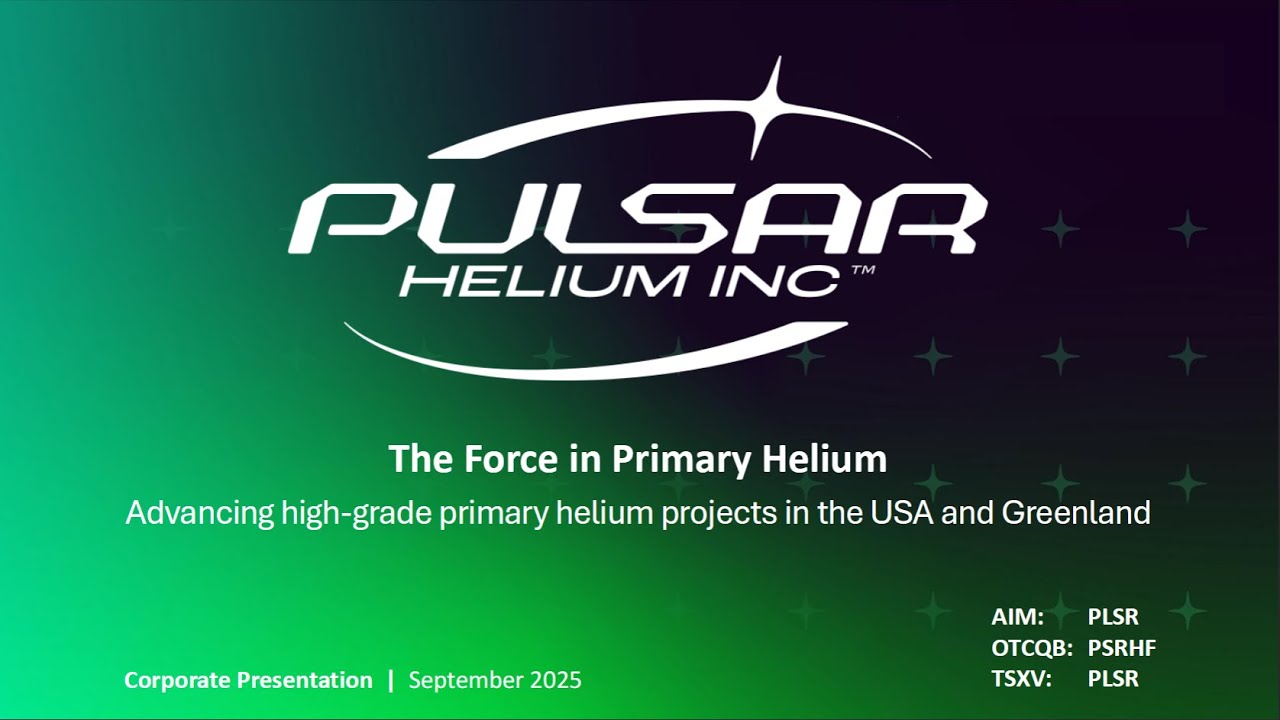 Pulsar Helium Inc. (OTCQB: PSRHF | AIM: PLSR) - YouTube
