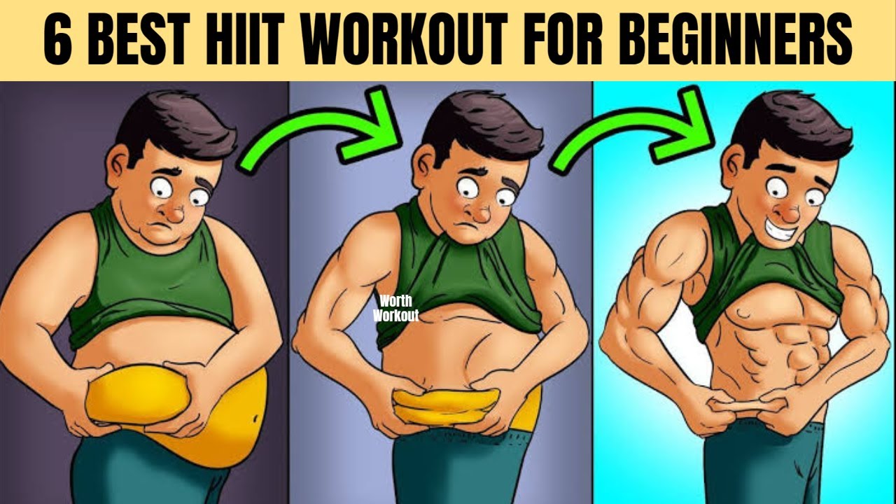 HIIT EXERCISE- 6 BEST HIIT WORKOUT FOR BEGINNERS - YouTube