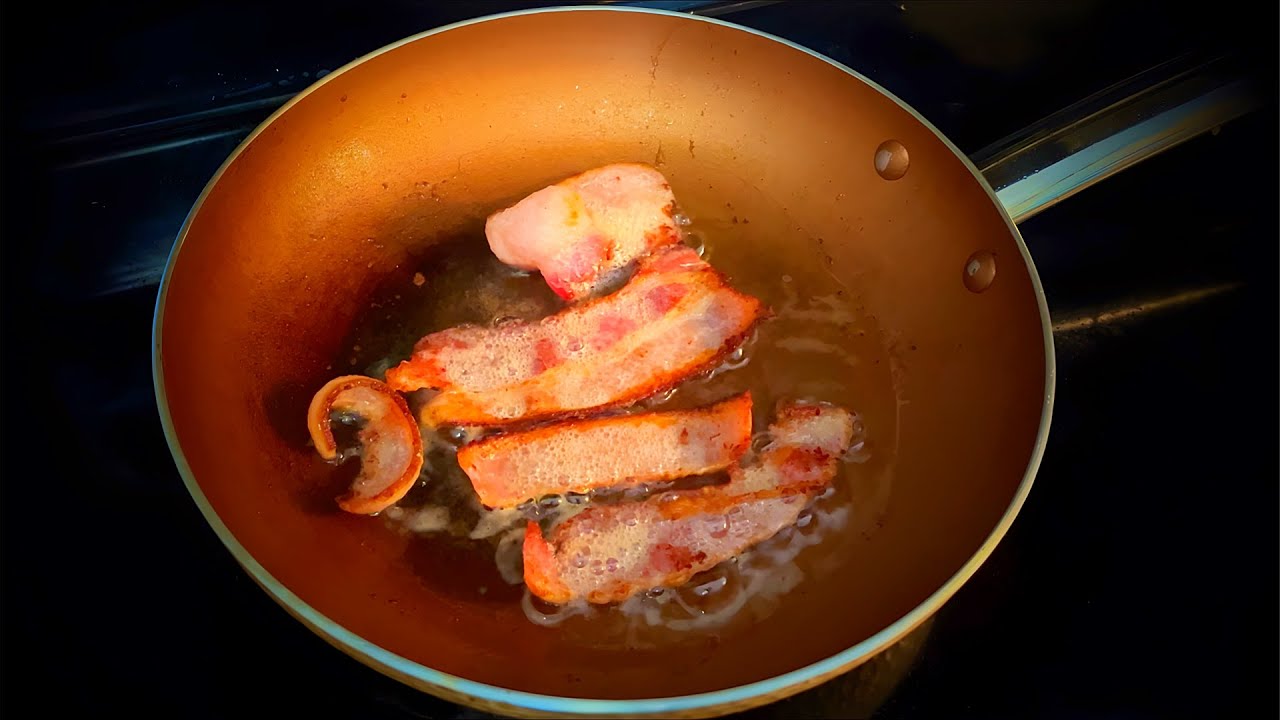 Relax 🔥 Bacon Sizzling in Slow Motion for 3 Hours (On a Loop) - YouTube