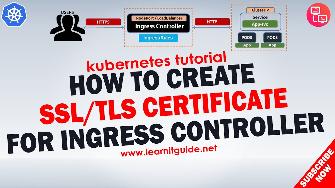 How To Create Ssl Tls Certificate For Ingress Controller Kubernetes Tutorial Part 11 Youtube