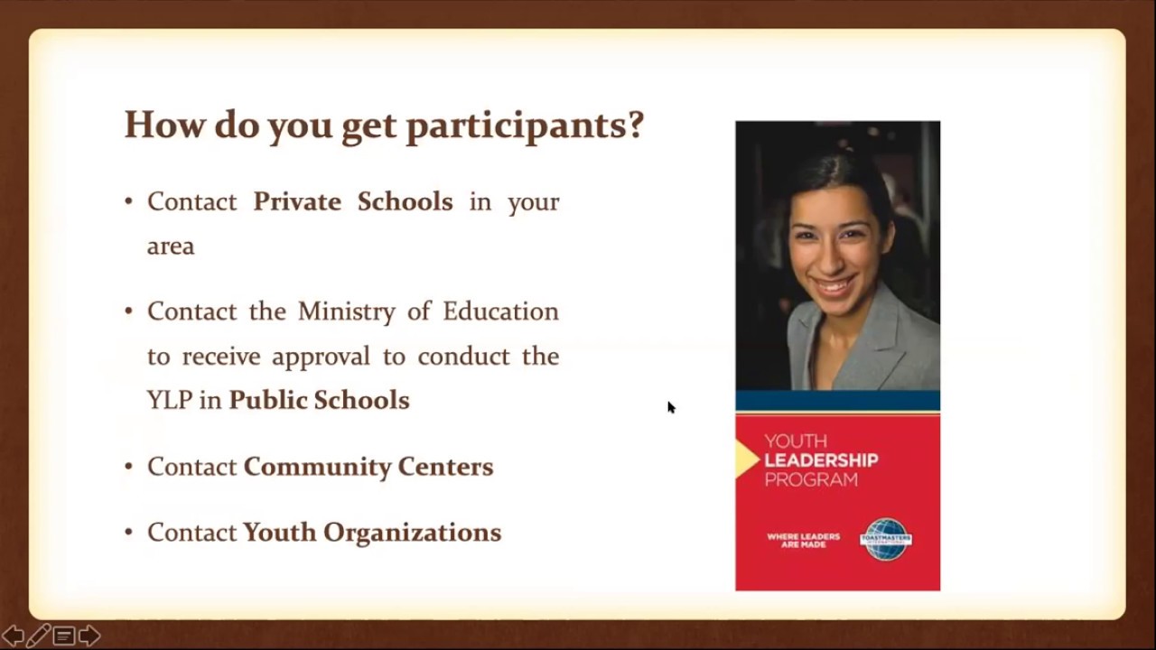 The Toastmasters Youth Leadership Program Webinar - YouTube