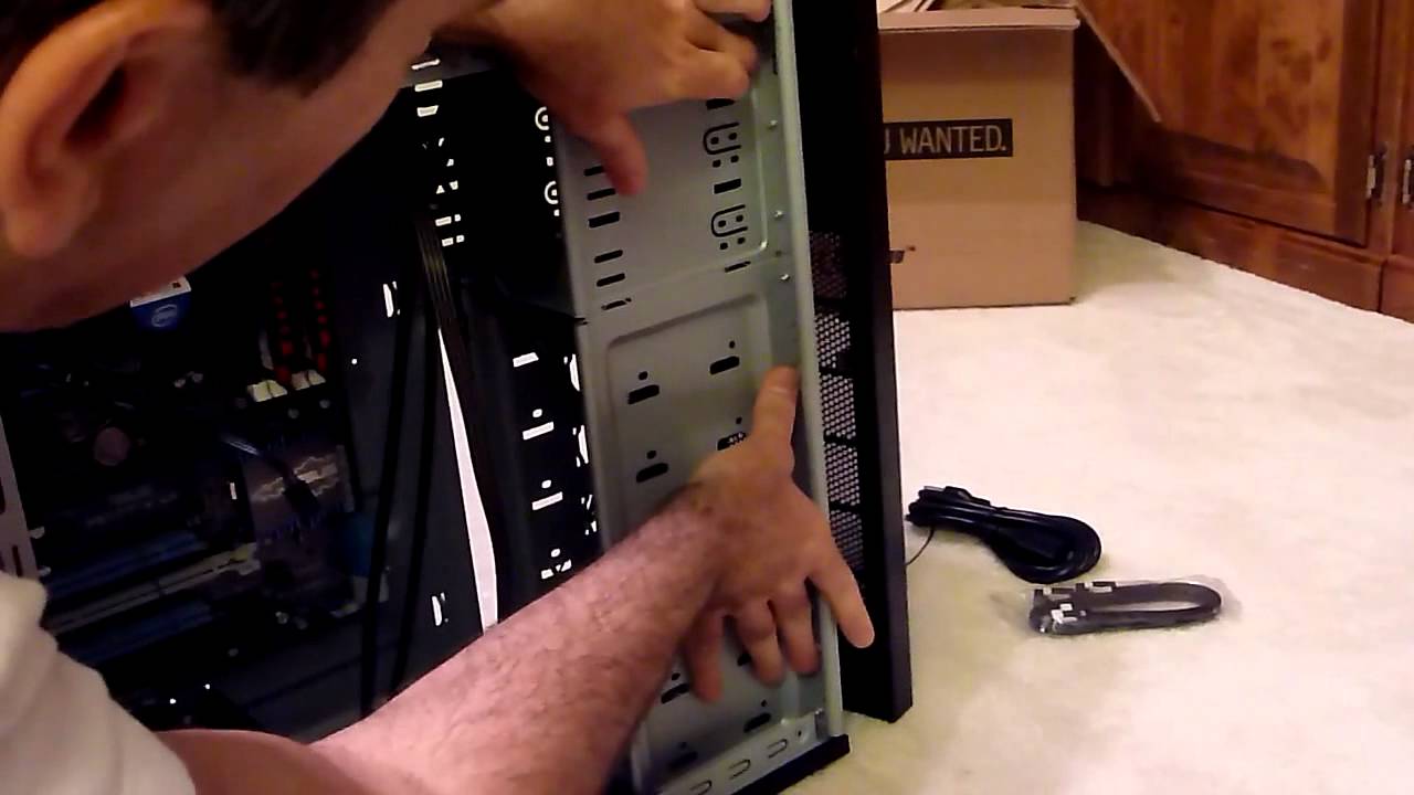PC 12: Installing the DVD Drive into the Case - YouTube