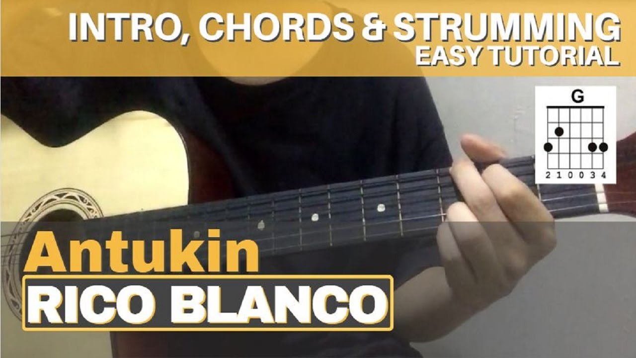 Antukin - Rico Blanco | Easy Guitar Tutorial | For Beginners | INTRO ...
