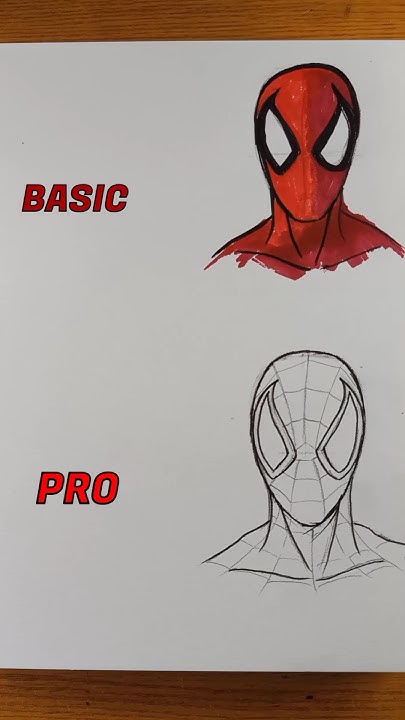 How to Draw Spider-Man's Face 🔥#shorts #drawing #marvel - YouTube