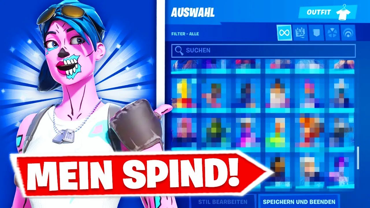 Mein ....€ Fortnite Spind!😱 | Die XXL Tour 2023 durch meinen kompletten ...