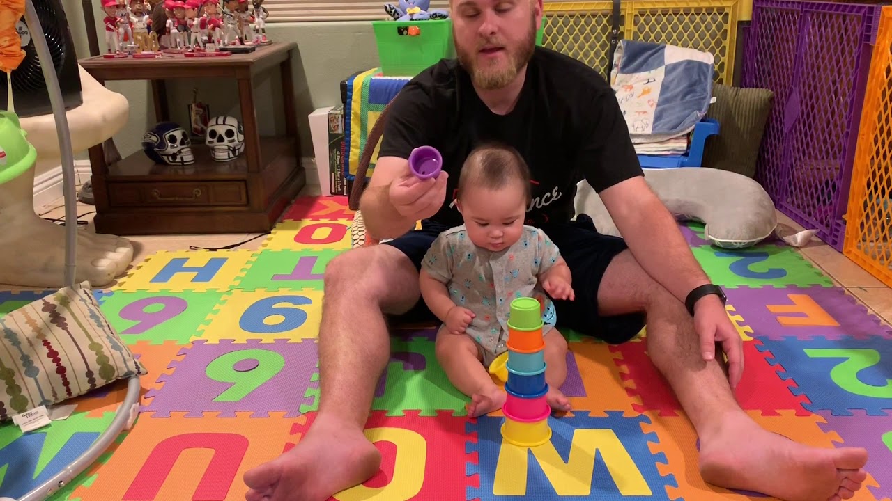 Baby Toys Stack And Count Cups - YouTube