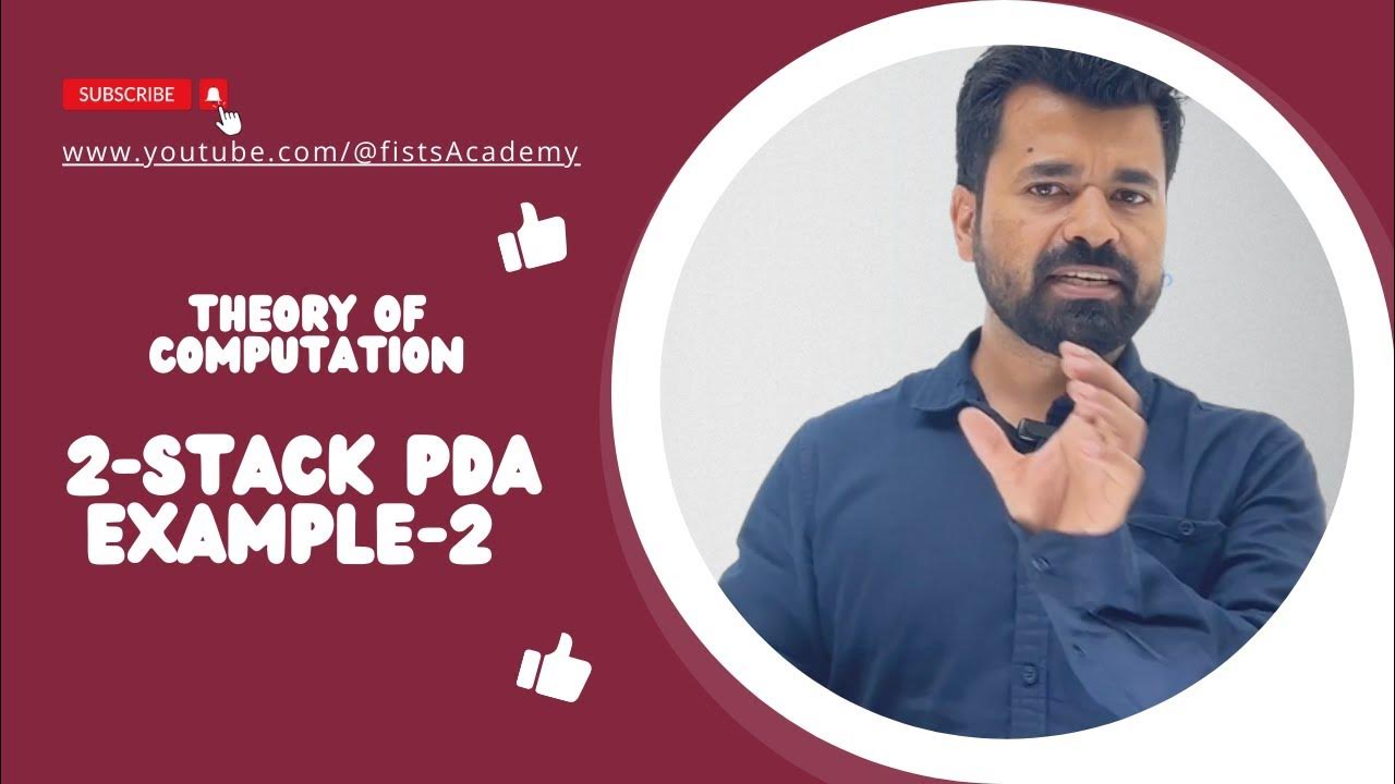 Lec 82 | 2 Stack PDA Ex-2 | Push Down Automata | @fistsAcademy - YouTube