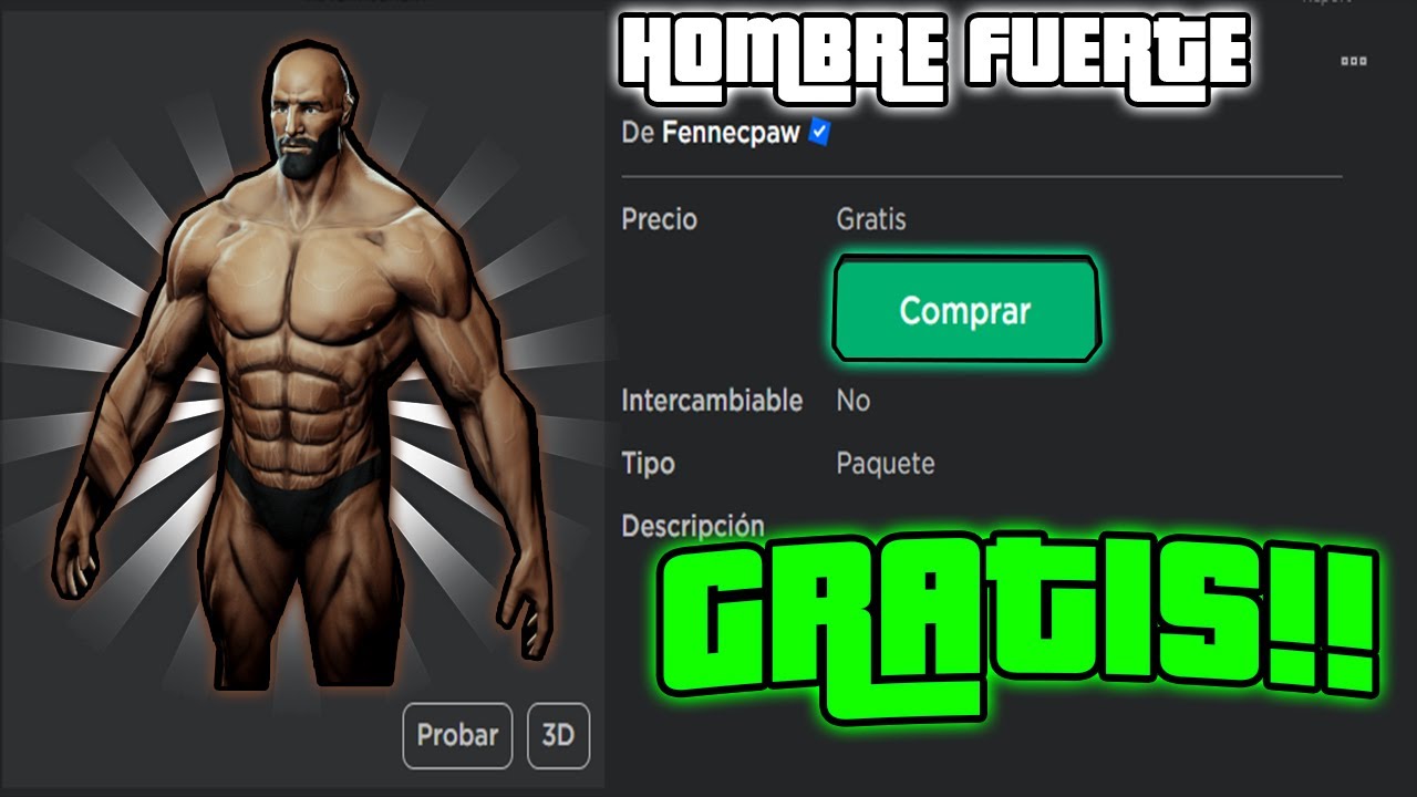ATENTOS!! CONSIGUE *HOMBRE MUSCULOSO* GRATIS PRONTO||Roblox - YouTube