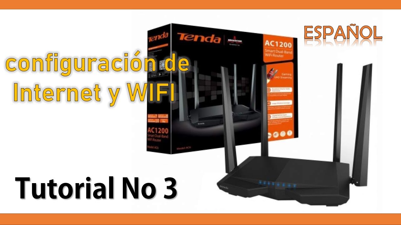 router tenda AC1200 configuración de internet y wifi video 3 - YouTube