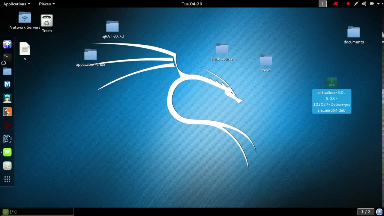 how to install virtualbox in kali linux 2 0 sana - YouTube