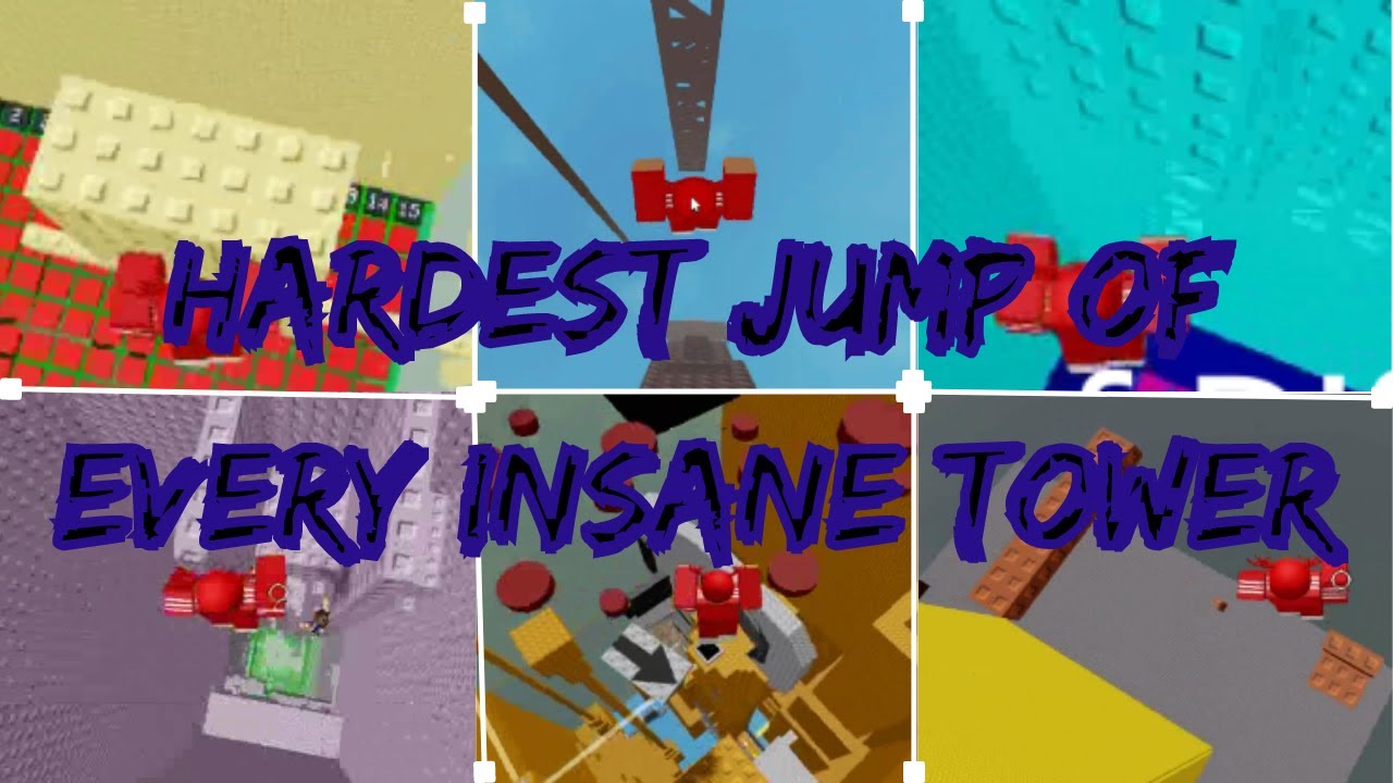 Hardest jump of every insane tower in JToH! - YouTube