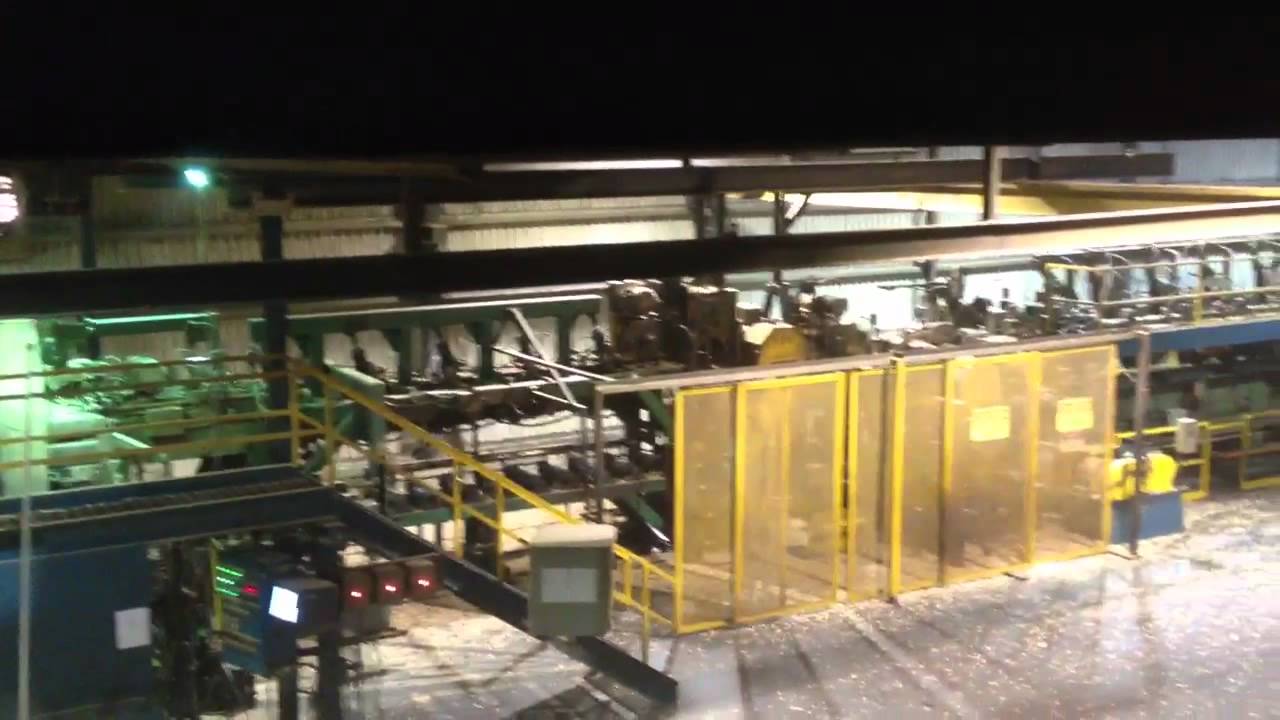 Double length infeed, canter heads and quad saws - YouTube