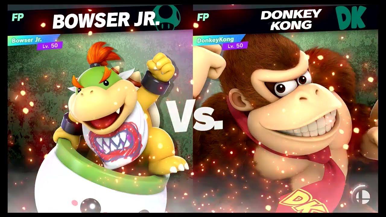Super Smash Bros Ultimate Amiibo Fights – 6pm Poll Bowser Jr vs Donkey Kong - YouTube
