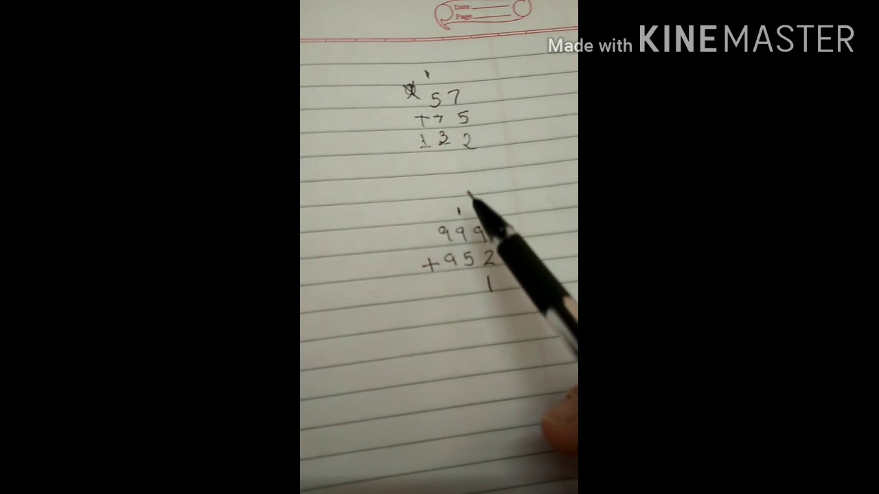 Easy maths Addition (carryover) and subtraction - YouTube