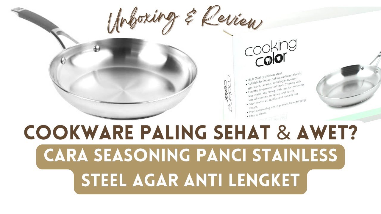Unboxing & Review Panci Stainless Steel Cooking Color by Informa | Cara ...