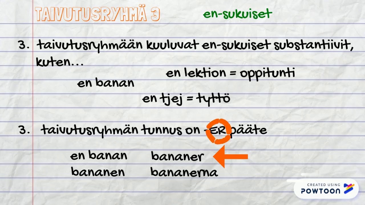 Opetusvideo: ruotsin substantiivit - YouTube