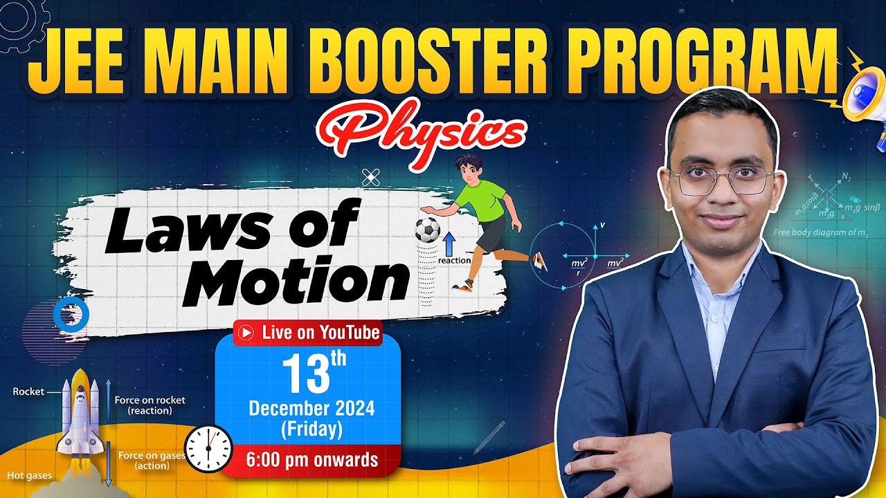 Laws of motion - Physics - JEE 2025 Booster by Aakash - YouTube