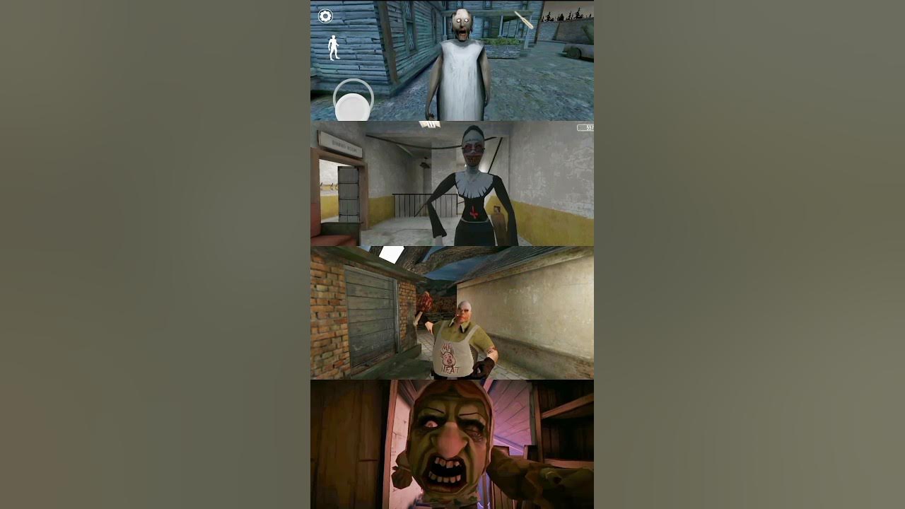 Granny Vs Evil Nun Vs Mr Meat Vs Witch Cry | Jumpscare Battle #shorts #AnantHorrorGamer - YouTube