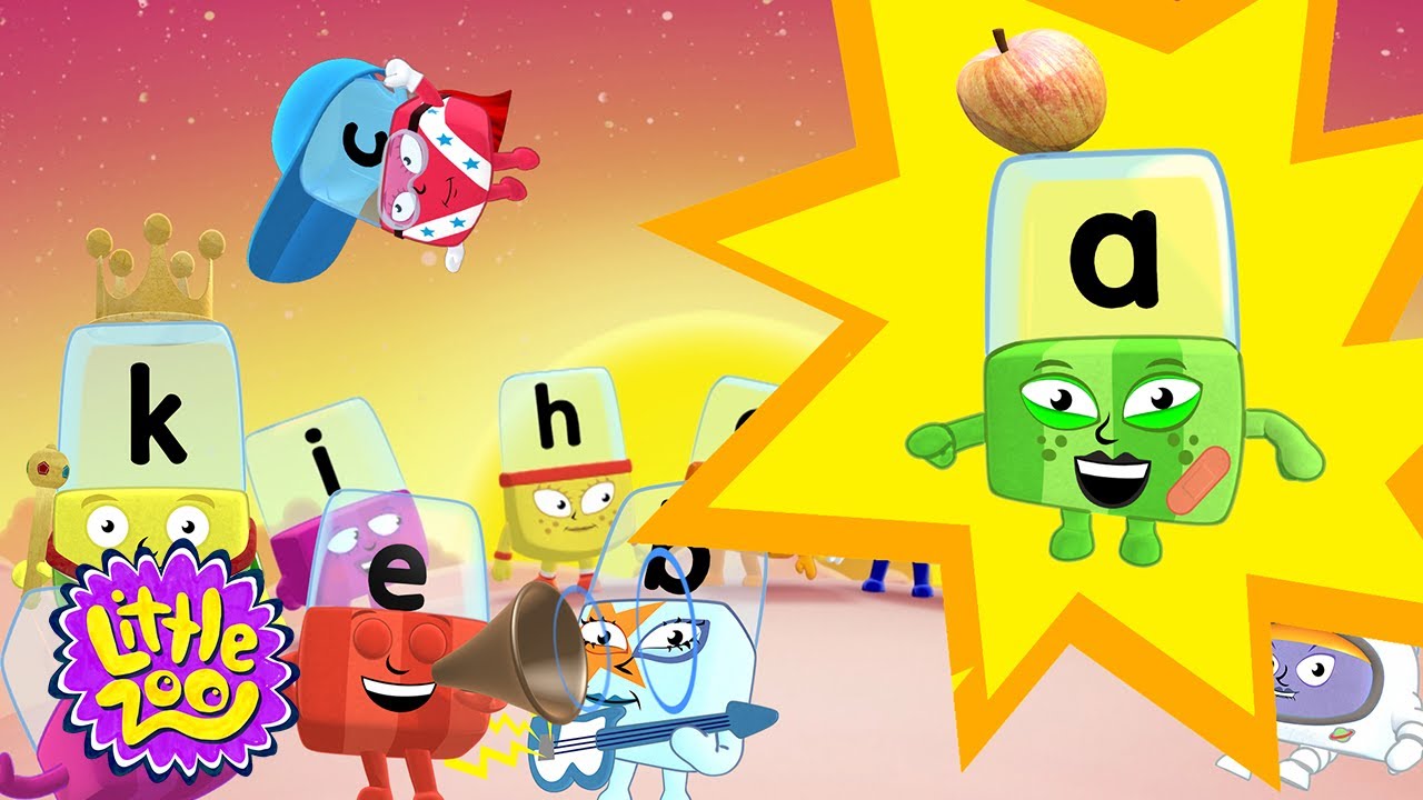 Where's Alphablock A? | A is for Apple | Learn to Read ...