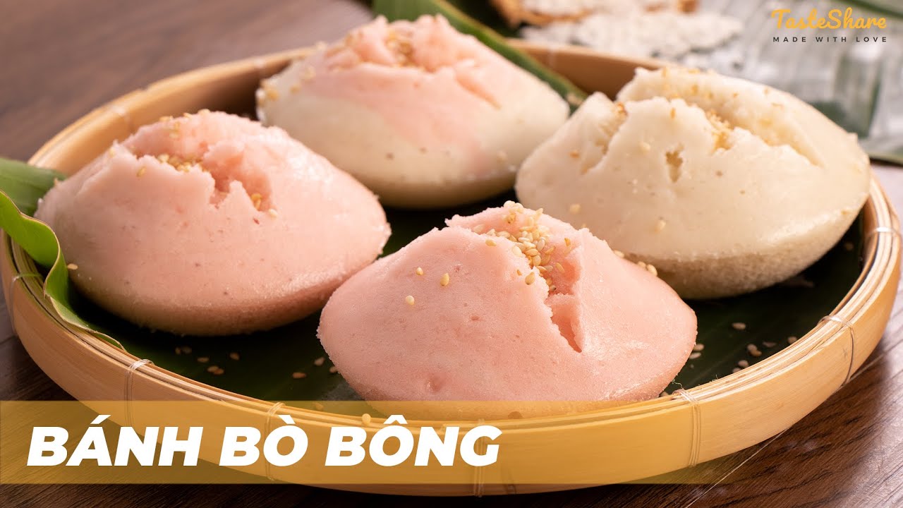 CÁCH LÀM BÁNH BÒ BÔNG | TasteShare - YouTube
