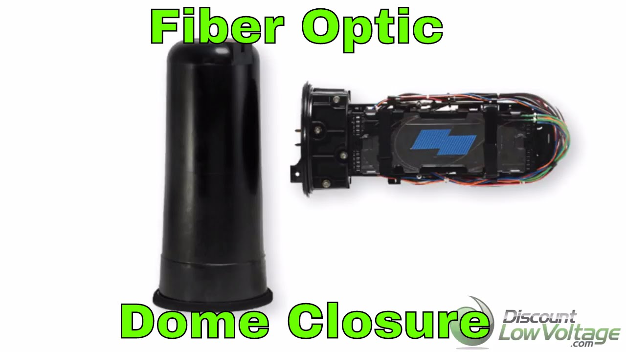 Fiber dome closure for aerial or underground applications - YouTube