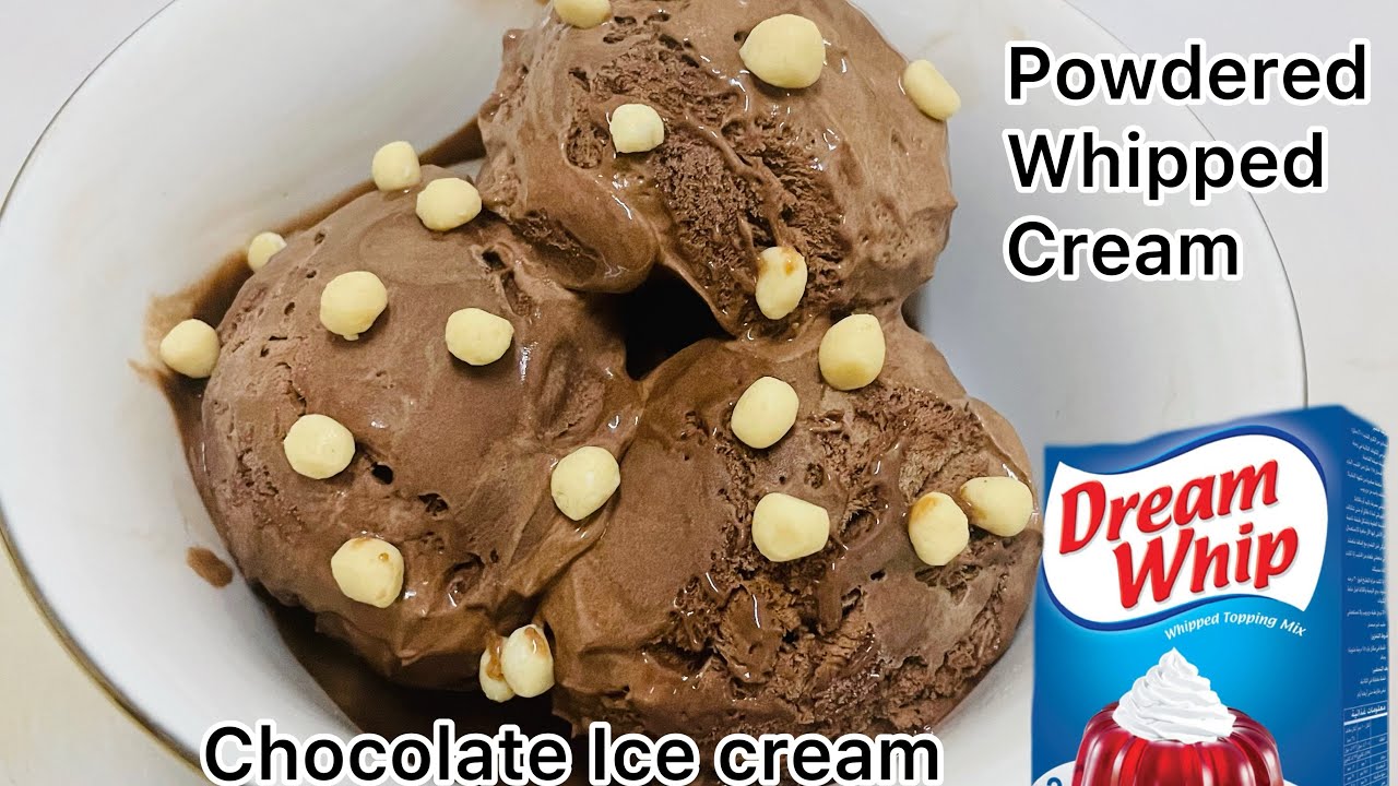 How to make Chocolate Whipping Cream & Chocolate Ice Cream with ...
