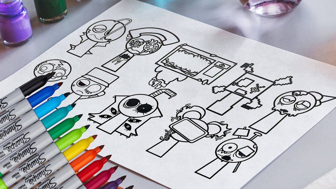 Sprunki New Coloring Pages / How to Color Incredibox Sprunki OC (real ...