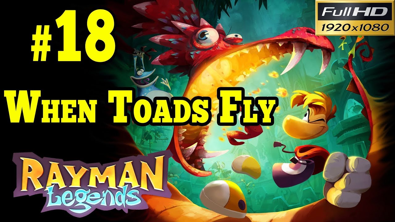 Rayman Legends Walkthrough - Toad Story Part 18 When Toads Fly gameplay ...