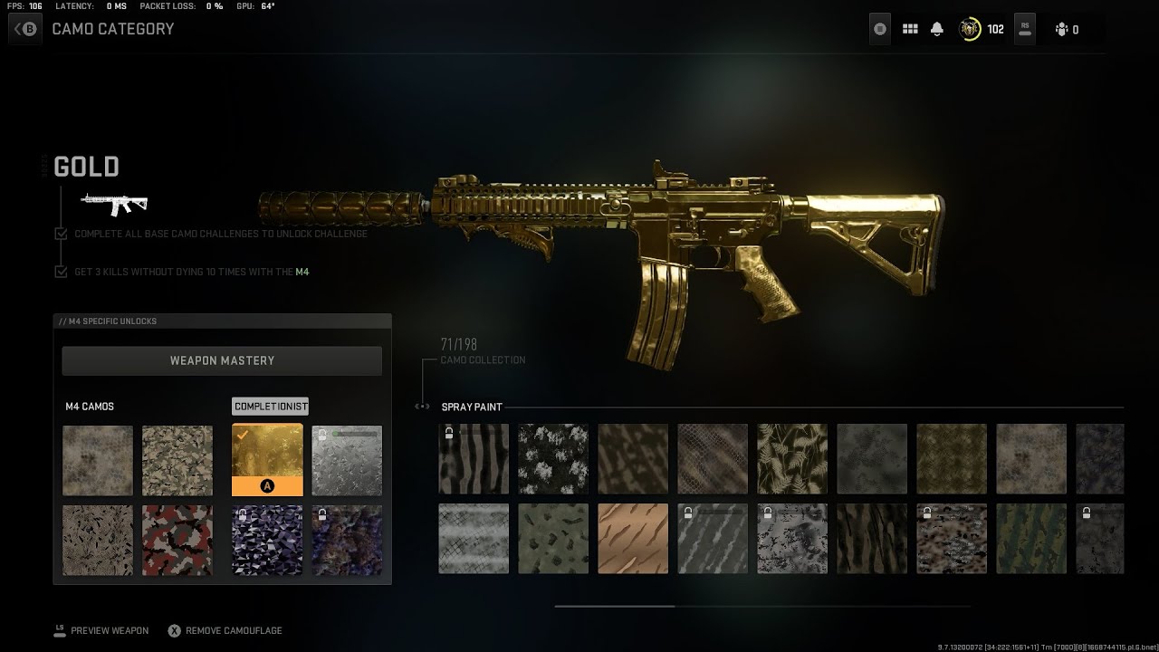 Call of Duty Modern Warfare 2 My first gold gun. M4. - YouTube