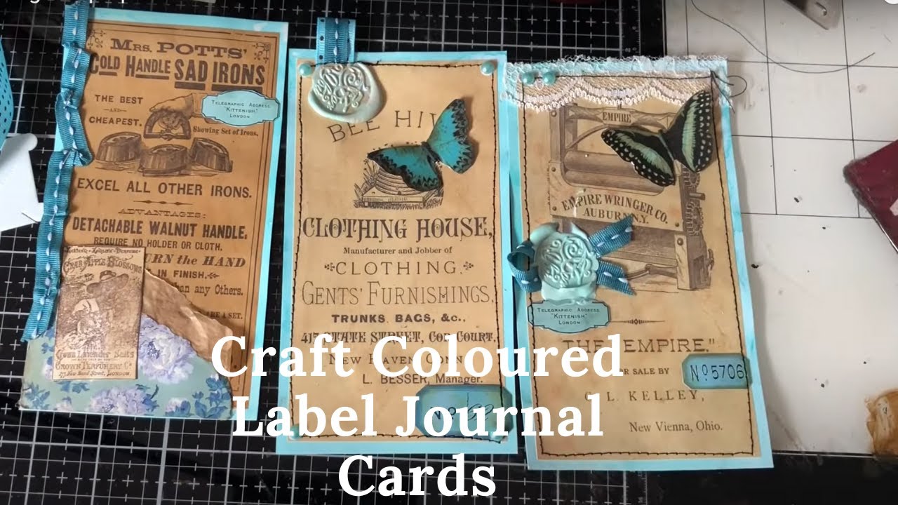 Craft Coloured Journal Pockets / Cards - YouTube