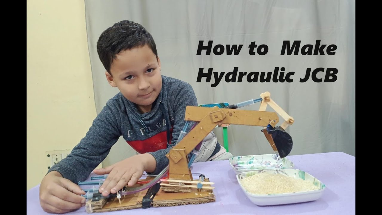 How to Make Hydraulic JCB From Cardboard #craft #craftideas #crafting # ...