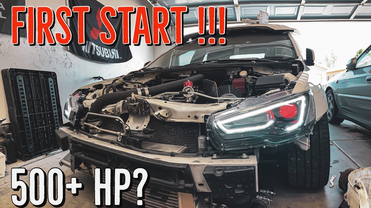 Built Evo X First Start !!! - YouTube