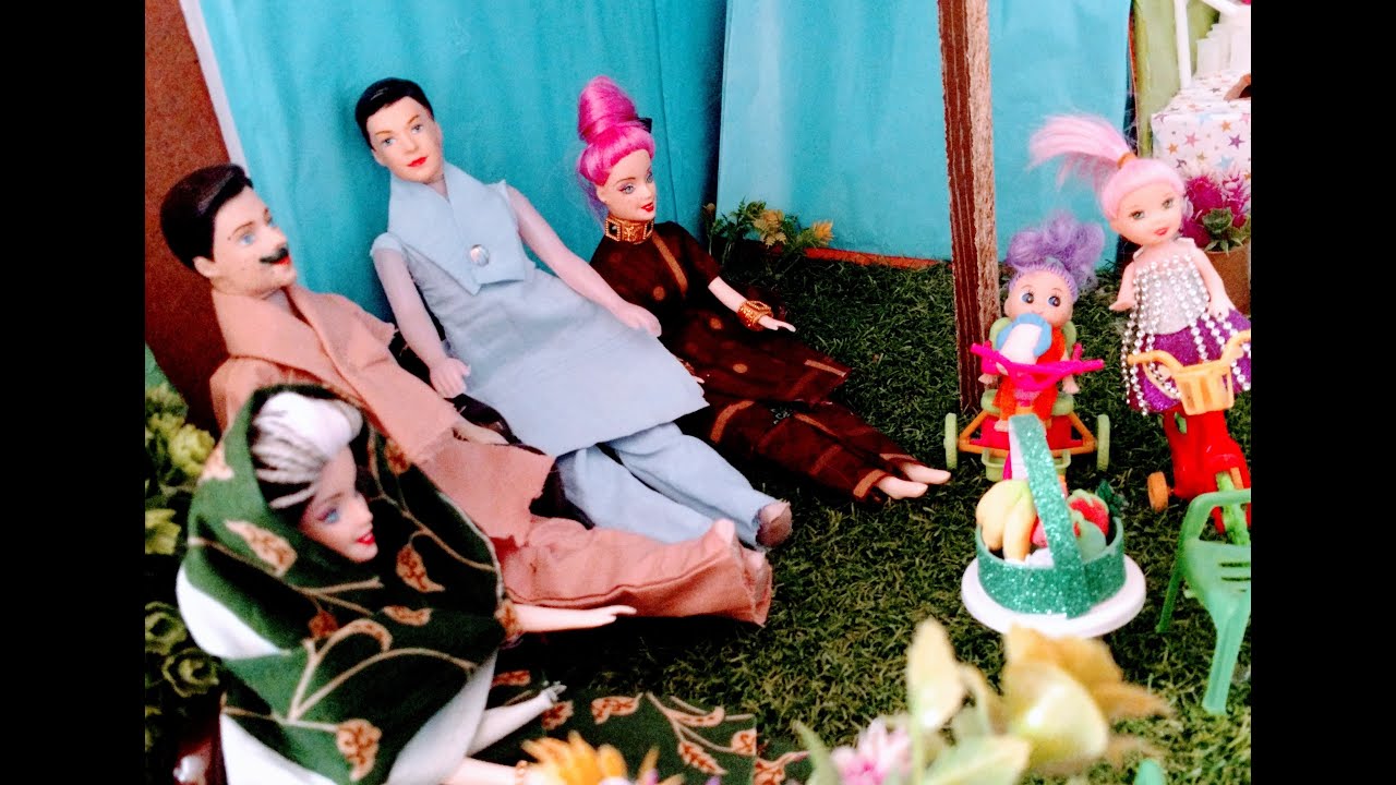 Barbie doll all day routine in Pakistan villagell/ ranoke ki kahani ...