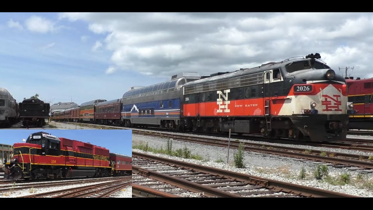Cape Cod Central Railroad Leaving the Railyard - YouTube
