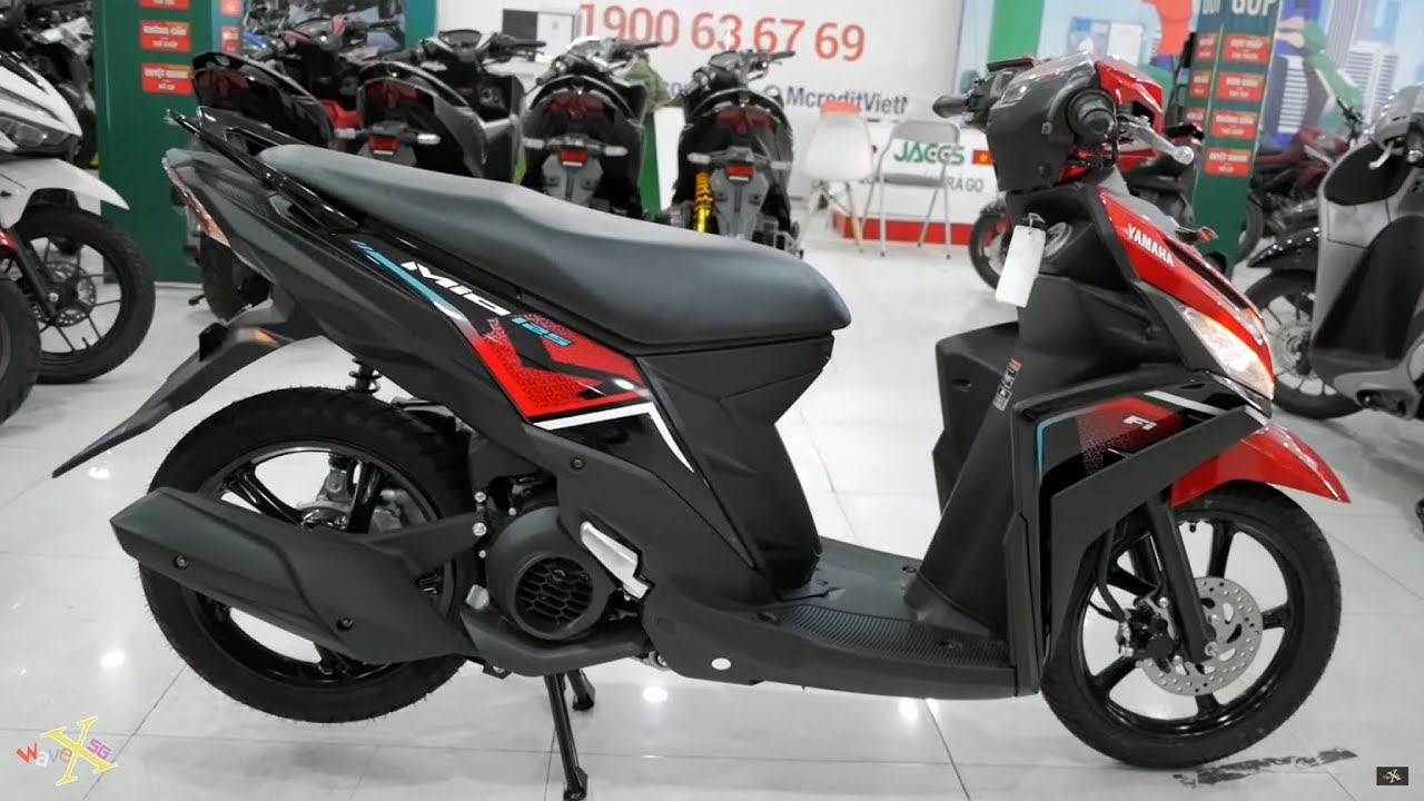 Yamaha Mio M3 125i 2021 - Mettalic Red - Walkaround - YouTube