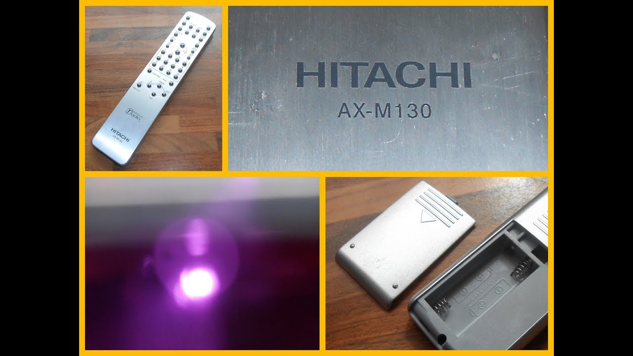 Hitachi AX-M130 Hi-Fi Separate Stereo Remote Control Only - YouTube