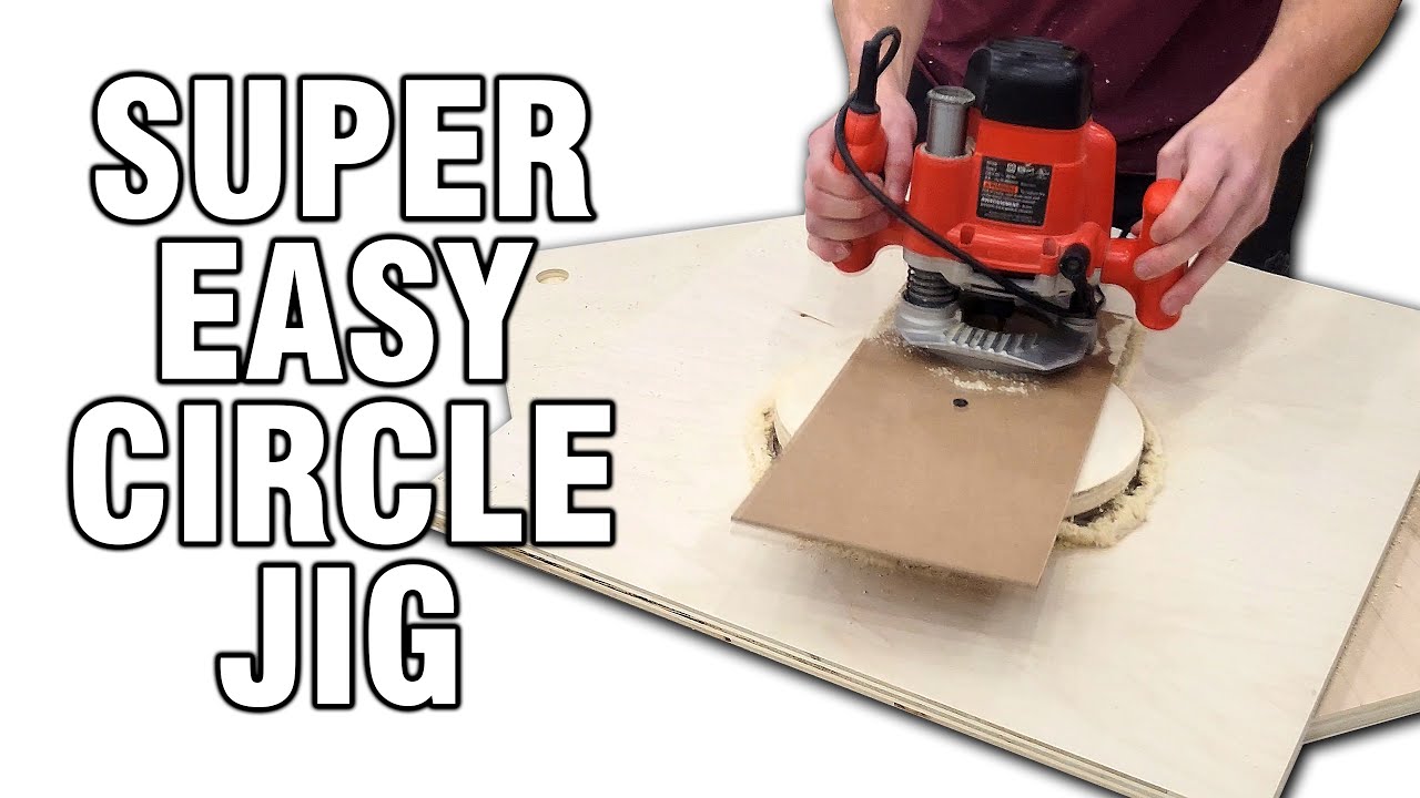 How to Make a Super Simple Circle Cutting Jig for Your Router - YouTube
