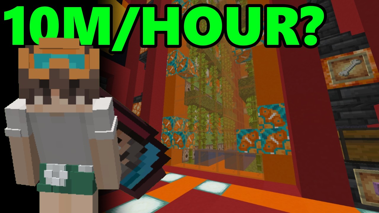 How To Build The Best Bamboo Farm On The Donut SMP (10M/Hour) - YouTube